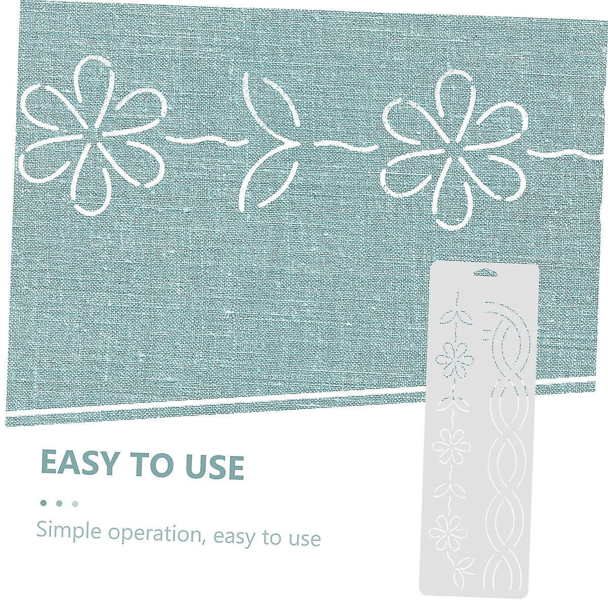 EXCEART 2Pcs Quilting Stitching Template Floral Stencil Flower Stencils Circle Template Motion Quilting Patterns Sewing Supplies Hand Quilting Plastic Clothing Crafting templates Wave