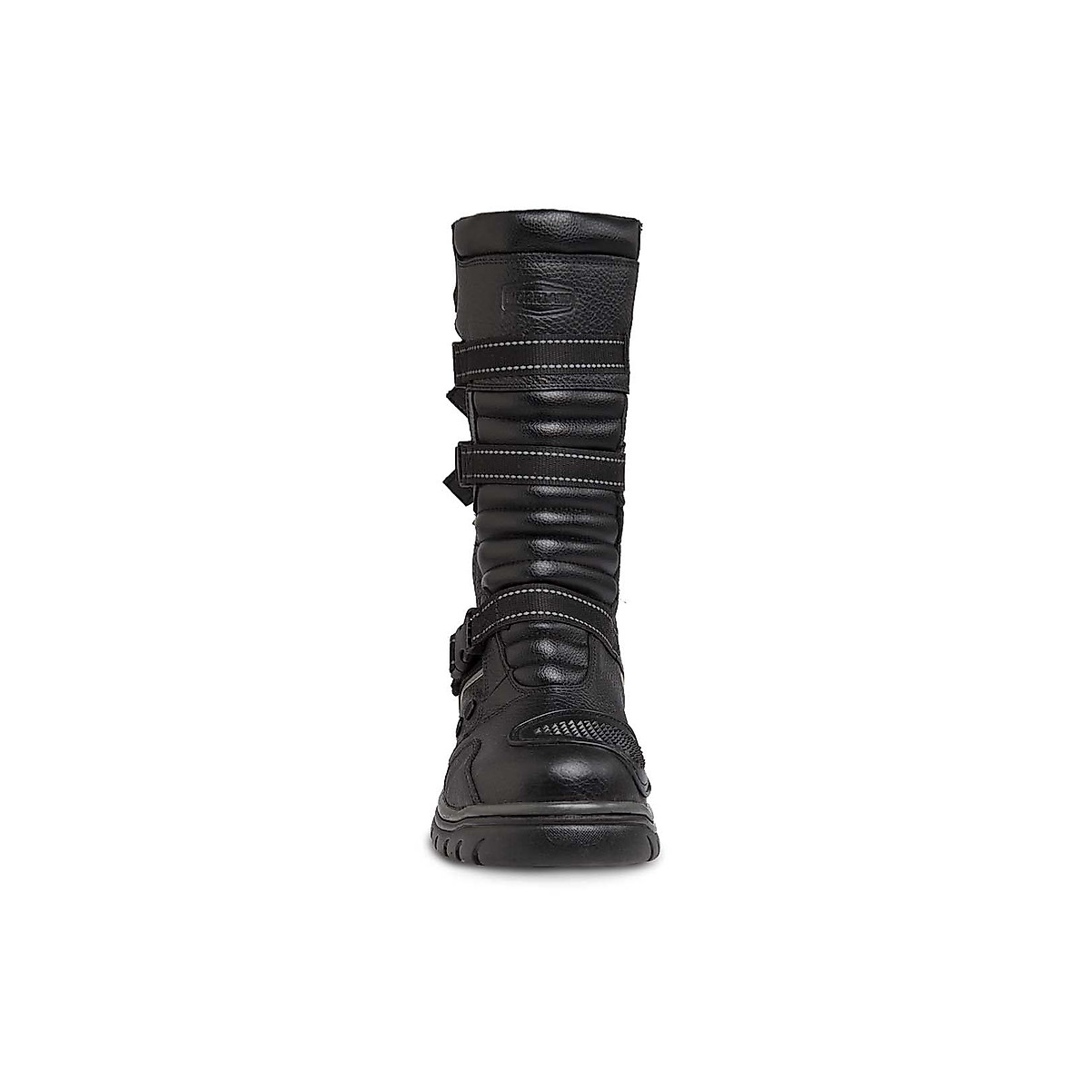 WORKLAND 77415 Motorcycle Boots for Men - Leather Boots with Protections - Work Boots For Men - Rubber Sole Slip Resistant and Reflective Motorcycle Riding Boots - Botas para Motocicleta Hombre