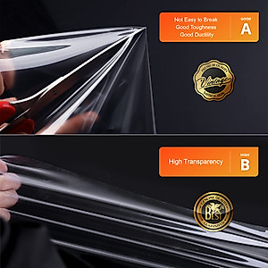 CANWUPON Shrink Wrap Bags for Gift Baskets, Clear PVC Heat Shrink Bags Cellophane Wrap for Packaging,Gift Wrapping (20 * 24 12pack)