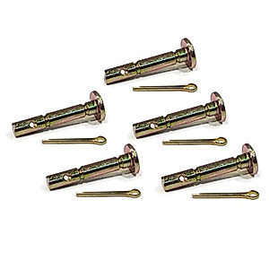 The ROP Shop | Pack of 5 - Shear Pin & Cotter for Cub Cadet 528SWE, 530SWE, 526WE, 10028, 8526