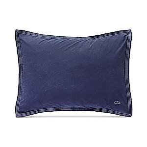 Lacoste Washed Solid Duvet Set, Indigo Blue, King (16270312)