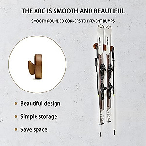 Jeereal Ski Wall Display Rack,Wall Ski Rack Ski Rack for Garage Wall , Timber Wall Mounted Ski Rack Skis Storage