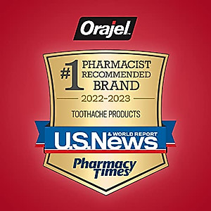Orajel 3X for Toothache & Gum Pain: Maximum Gel Tube 0.42oz - From #1 Oral Pain Relief Brand - Orajel for Instant Pain Relief