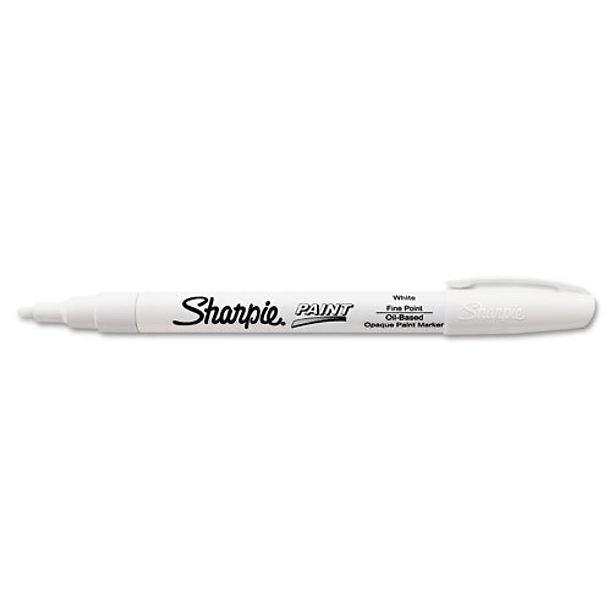 SHARPIE Oil-Based Paint Marker, Fine Point, White, 1 Count - Great for Rock Painting