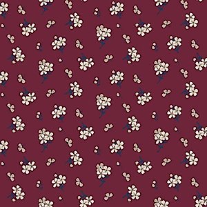 Texco Inc Pattern Heavy Rayon Spandex Jersey Knit 4 Way Stretch/Ditsy Print/Maternity, Apparel, DIY Fabric, Ruby Taupe 3 Yards