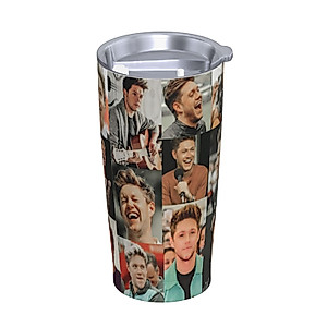 UALWORY Niall Music Horan Tumbler Cup 20oz Travel Coffee Mug with Lid and Straw Stainless Steel Insulated Mugs