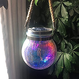 LANSCARE Solar Lanterns Lights Outdoor Decorative Solar Waterproof for Home Garden Yard Patio Outdoor Wedding Birthday Party Decorations (Fantasy Star, 2pack)