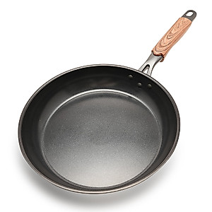ZHANG XIAO QUAN SINCE 1628 Non Stick Frying Pan, Stainless steel Pan, 11" Skillet, Omelette Pan Ceramic Coating, Non Toxic Cooking Pan, Works on Induction, Electric Stove and Gas Cooktops