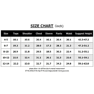 lontakids Boys Camouflage Outfit Teen Long Sleeve T-Shirt + Trousers Clothes Set (4/5, White)