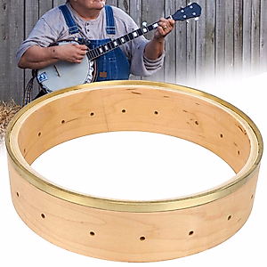 Banjo Rim Ring,11 Inch Maple Wood Banjo Rim for Banjo Parts