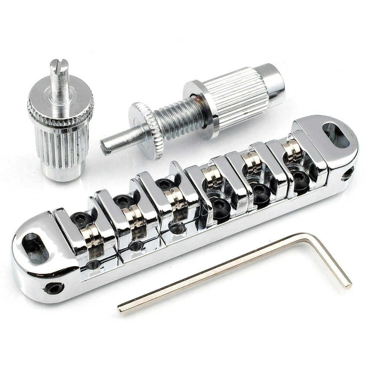 Locking Roller Bridge for Epiphone Les Paul Guitar- Chrome