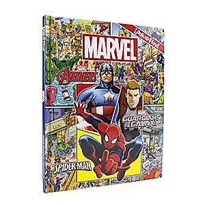 Marvel - Avengers, Guardians of the Galaxy, and Spider-man Look and Find Activity Book - Characters from Avengers Endgame Included - PI Kids