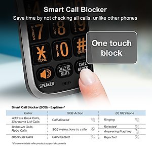 AT&T BL102-5 DECT 6.0 5-Handset Cordless Phone for Home with Answering Machine, Call Blocking, Caller ID Announcer, Audio Assist, Intercom, and Unsurpassed Range, Silver/Black