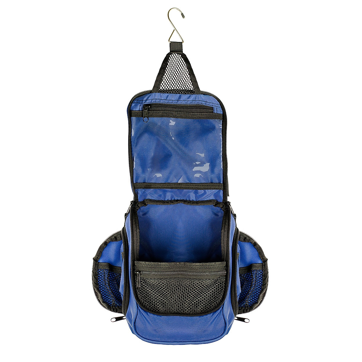 NeatPack Compact Hanging Toiletry Bag and Organizer, Water Resistant with Mesh Pockets (Marine)