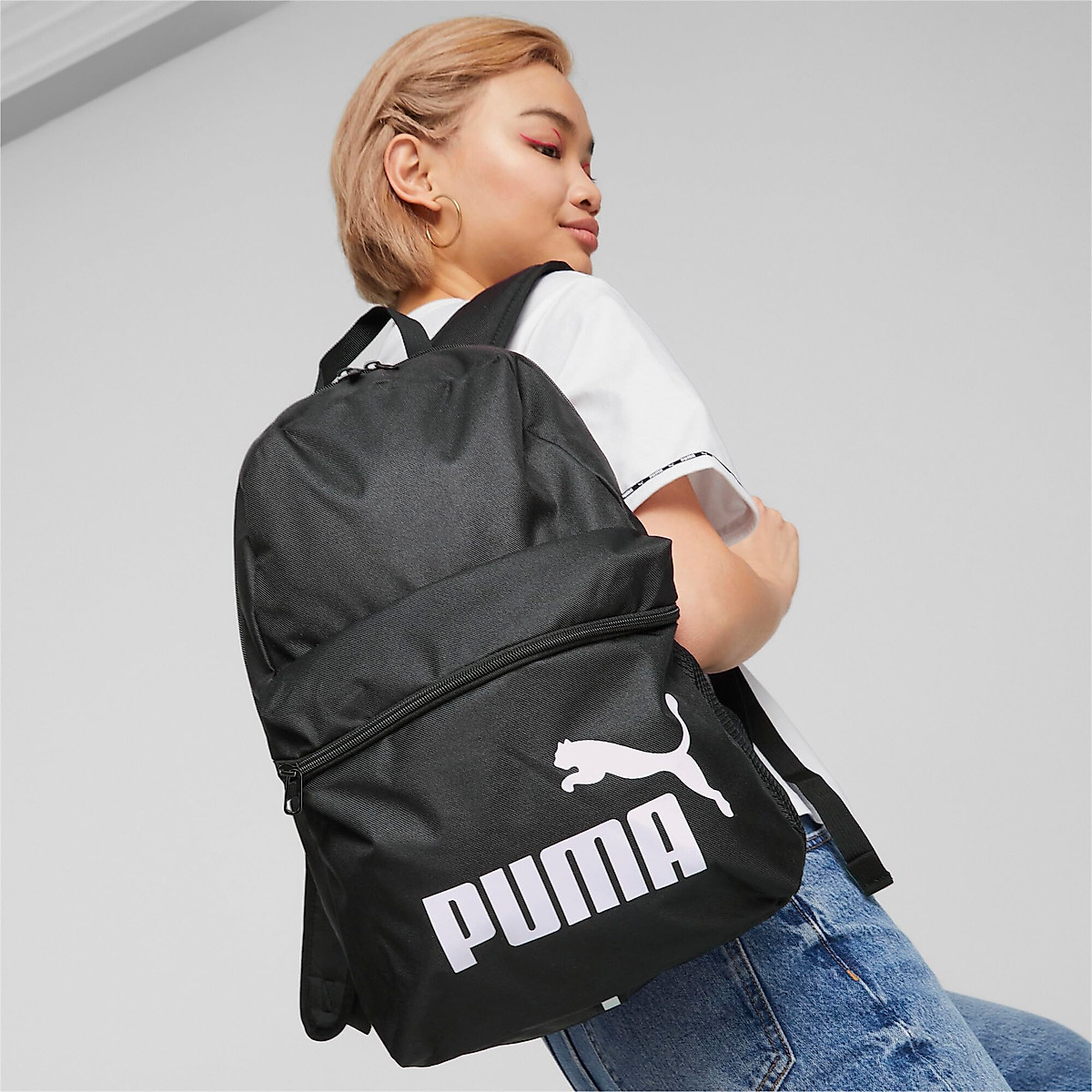 Puma Phase Backpack Laptop shool sports 758487 01 black, color:black