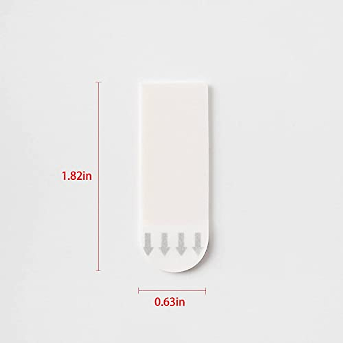 72 Small Refill Strips, Damage Free Hanging Wall Adhesive Strips for Indoor Wall Hooks, Wall Hanging Strips for Holiday Posters and Decorations, Water-Resistant Removable Double Sided Adhesive Strips