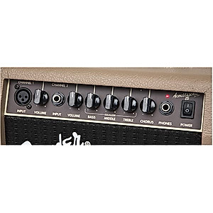 Fender Acoustasonic 15 Acoustic Guitar Amplifier Bundle with Instrument Cable, Picks, and Austin Bazaar Polishing Cloth