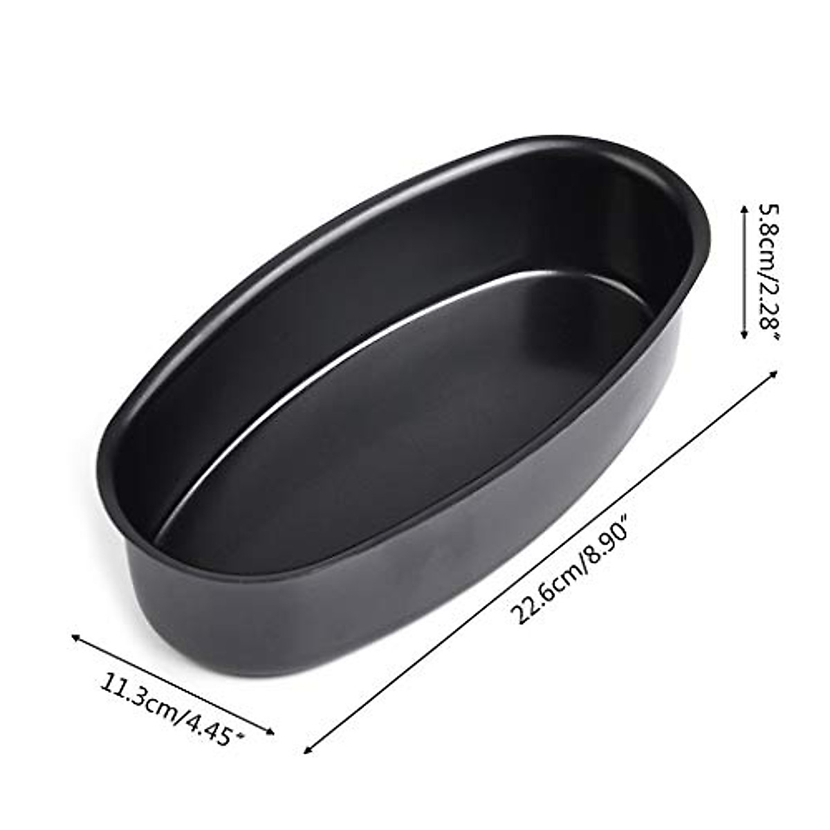 Maybenice 9 Inch Non Stick Oval Shape Cake Pan Cheesecake Loaf Bread Mold Baking Tray DIY Nonstick Loaf Pan