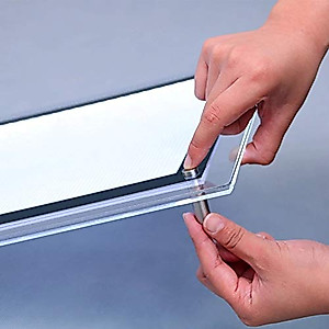 HKSIGN A1 Wall Mounted led Light Box Store Sign Holders Crystal Poster Frame Advertising Display