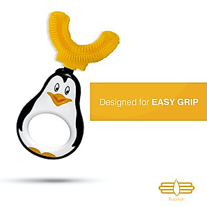 Rudrksh U Shaped Toothbrush (Penguin Shape Toothbrush with 2 Heads)