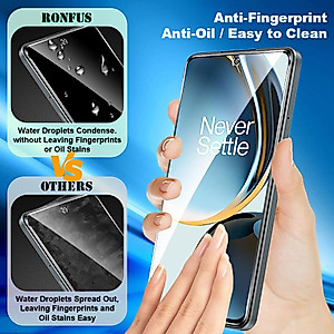 RONFUS 2+2 Pack Tempered Glass Screen Protector for OnePlus Nord N30 5G with Camera Lens Protector,Ultra HD, 9H Hardness