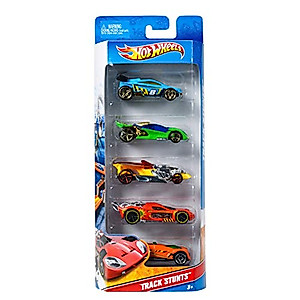Hot Wheels 1:64 Scale Die-Cast Toy Cars 5-Pack, Set of 5 Toy Race Cars, Hot Rods, Character Cars, Rescue or Pick-Up Trucks (Styles May Vary)