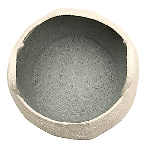 Lorena Canals Basket Zoco Vintage Blue-Natural - 97% Cotton, 3% Other Fibres - 1' 2" x Ø 1'