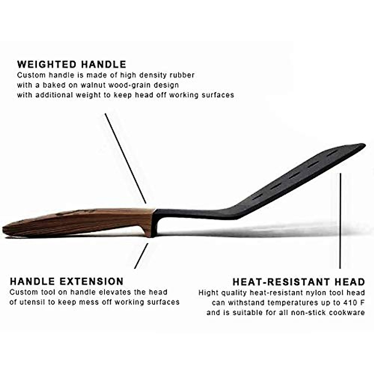 AJ Kitchen Utensils, Utensils Set, Cooking Utensils Set, Kitchen Utensils Set, 7-Pieces Nylon Utensil Sets with Rotating Stand, Non-Stick Cooking Utensils Set, Italian Design.