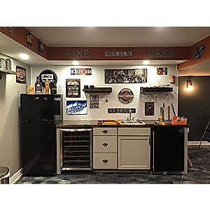 Light Beer Retro Busch Vintage Tin Sign Metal Sign 12X8 Inch Easy Mounting,Outdoor/Indoor Use