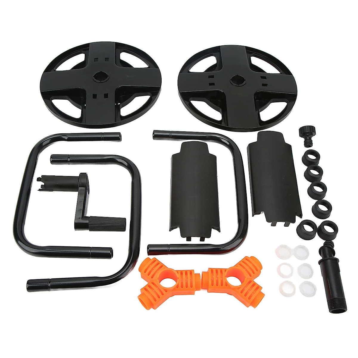 Hose Reel Water Pipe Reel, ABS Single Arm Tool Garden Hose Reel Water Pipe Storage Rack Hose Reel Cart for Garden Agricultural Lawn Car Washing Garden Tool