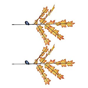 OSALADI Lighted Maple Tree Fall Decor Outdoor 2pcs LED Solar Landscape Light Simulation Maple Leaf Landscape Led Pathway Lights Villa Outdoor Pathway Decor Outdoor Fall Decor