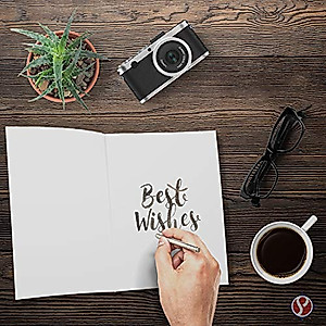 Greeting Cards - 5x7 Inches Heavyweight Blank White Card Paper- Half-Fold Design - Perfect for Birthday Invitations, Wedding, Holiday, Notes, Anniversary and All Occasions - Bulk Pack of 100 Cards