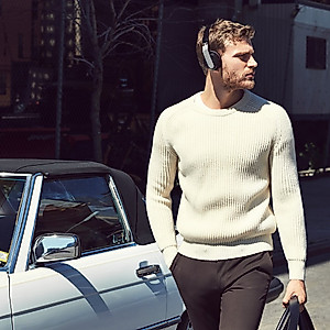 Phiaton BT 330 NC Over The Ear Qualcomm Bluetooth Headphones – Active Noise Cancelling Earphones with Wireless Headphone Mic, Multi-Device Pairing, and Extended Battery Life