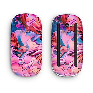Design Skinz Blurred Abstract Flow V16 Vinyl Decal Compatible with The Apple Magic Mouse 2 (Wireless, Rechargable) with Multi-Touch Surface