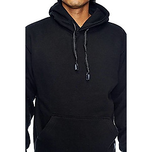 Pro Club Men's Heavyweight Pullover Hoodie (13oz), Black, 2X-Large