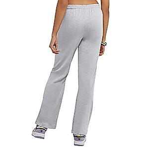 Champion Jersey, Comfortable Lounge Pants for Women, 100% Cotton, 31.5", Oxford Gray, Small