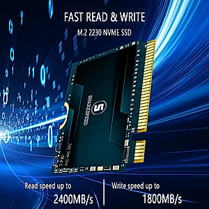 S SHARKSPEED M.2 2230 SSD 1TB NVMe PCIe Gen3.0X4 Internal Solid State Drive, Compatible with Steam Deck，Microsoft Surface Pro7/Pro8+/ProX/laptop3/laptop4/laptop Go/book3, Ultrabook(1TB, 2230 Gen3.0)