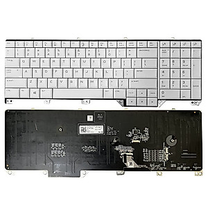 Huasheng Suda RGB Backlit Keyboard US Replacement for DELL Alienware 17 R5 51M 062W10 62W10 ， PK132F11B00 NSK-EYBBC
