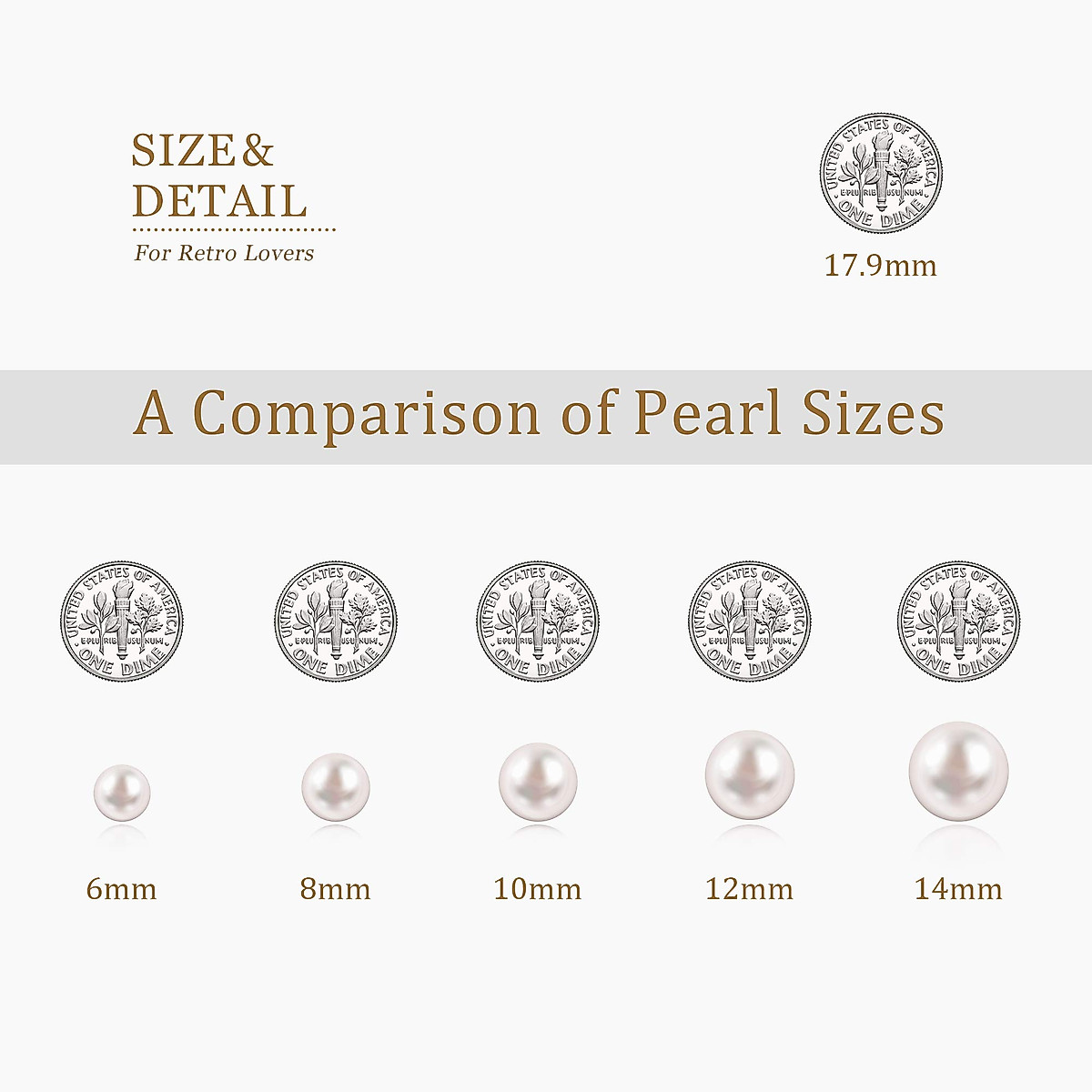 Coucoland 1920s Imitation Pearls Necklace 20s Gatsby Knot Pearl Necklace 1920s Flapper Pearls Accessories Two-tone Stitching Style (Black and White)