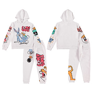 Looney Tunes Boys Hoodie and Jogger Pants 2-Piece Outfit Set- Boys Sizes 4-16