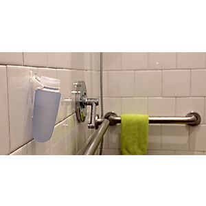 humangear GoToob+ 3-Pack (Small) | Refillable Silicone Travel Bottle | Locking Lid | Food-Safe Material, Clear/Purple/Teal, Small (1.7 fl.oz; 53ml)