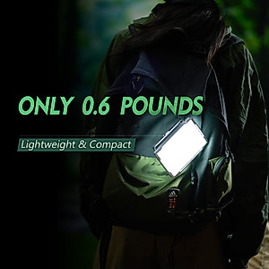LED Camping Lantern Rechargeable 4400LM,Unique Double Light Panels, 9000mAh,Portable,8 Light Modes,Fill Light, Tent Light for Power Outages, Emergency, Hurricane, Home, Hiking