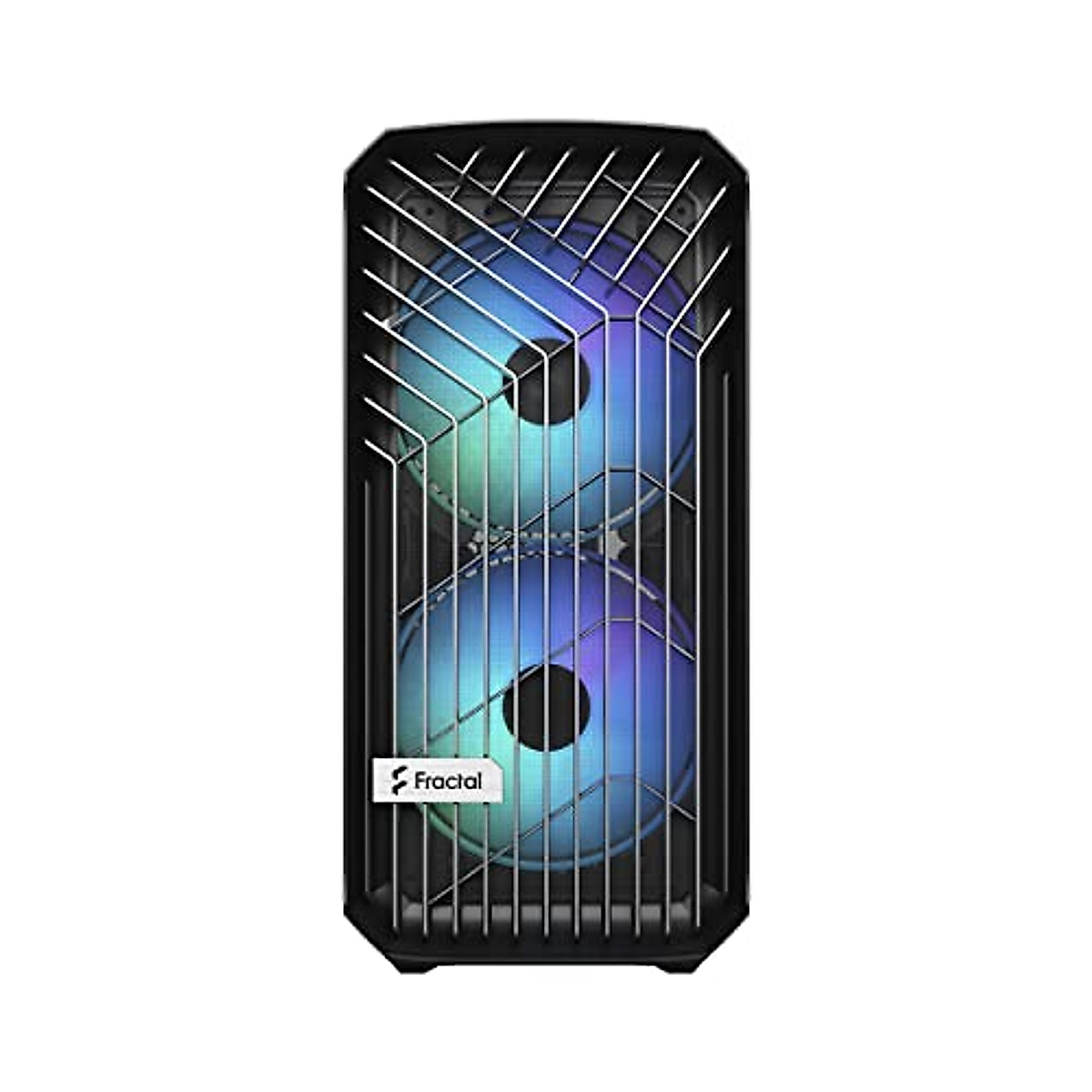 Fractal Design Torrent Compact RGB Black - Light Tint Tempered Glass Side Panels - Open Grille for Maximum air Intake - Two 180mm RGB PWM Fans Included - Type C - ATX Airflow Mid Tower PC Gaming Case