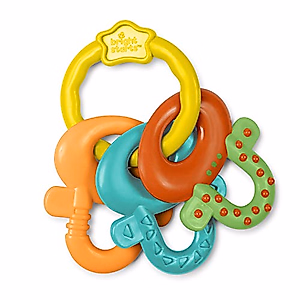 Bright Starts Soothers & Shakers 7pc Gift Set - BPA-Free Baby Rattles, Teethers and Stroller Toys, Unisex, Newborn+