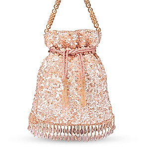 Aheli Indian Potli Bags for Women Evening Bag Clutch Ethnic Bride Purse with Drawstring (P15PCH)