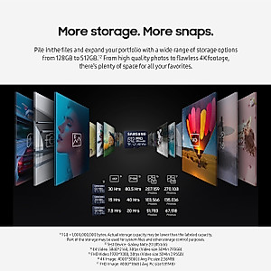 SAMSUNG PRO Ultimate microSD Memory Card + Adapter, 512GB microSDXC, Up to 200 MB/s, 4K UHD, UHS-I, Class 10, U3,V30, A2 for GoPRO Action Cam, DJI Drone, Gaming, Phones, Tablets, MB-MY512SA/AM