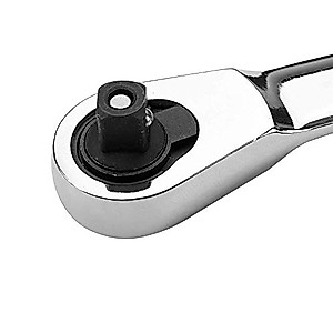 Mini Double Headed Ratchet Wrench 1/4 Inch Drive Socket and Screwdriver Bit Driver Quick Release Ratchet Wrench Dual-use Spanner Multifunctional Hand Tools