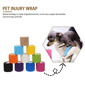 BESPORTBLE Athletic Tape 10 Rolls Self Adhesive Wrap Breathable Self Adherent Wrap Athletic for Aid Sports Injury Wrist Ankle Outdoor Tape Body Tape