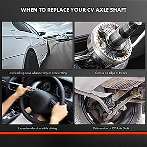 A-Premium CV Axle Shaft Assembly Compatible with Volvo S80 2007-2014, V70 2008-2010, L6 3.2L, Front Right Passenger Side, Replace# VO-8085, 1700-511996