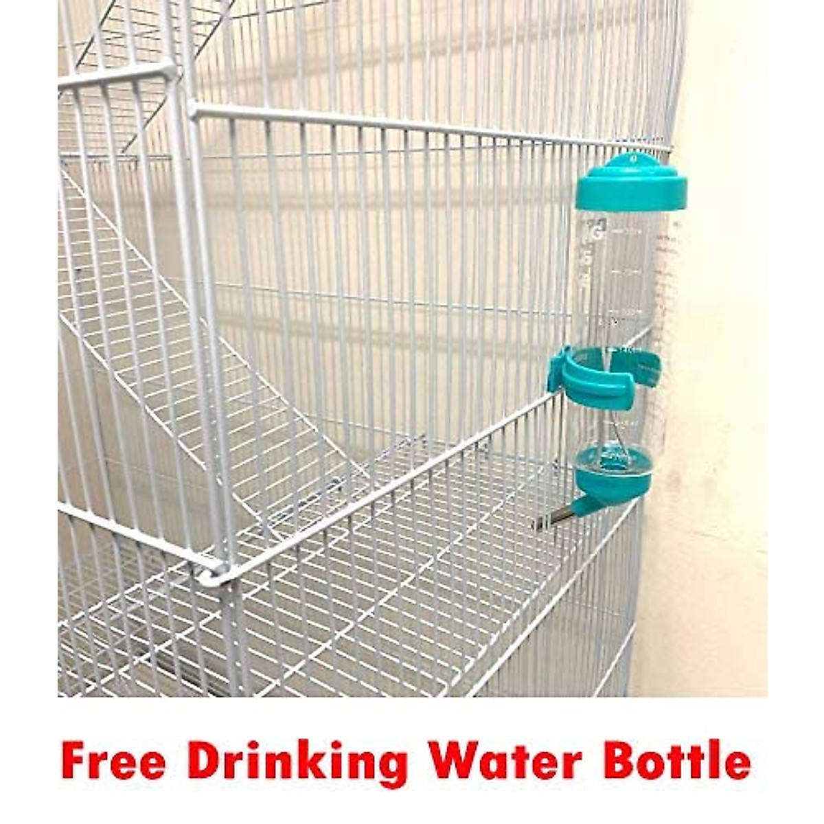 55" Extra Large 5 Levels 3/8-Inch Tight Spacing Ferret Chinchilla Sugar Glider Rats Mice Wire Cage for Small Animal